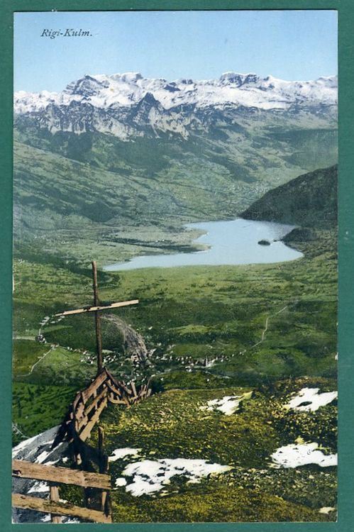 Rigi-Kulm, Blick auf Lauerzersee, Glärnisch und die Mythen (Gebraucht) in Sargans für CHF 1 ...