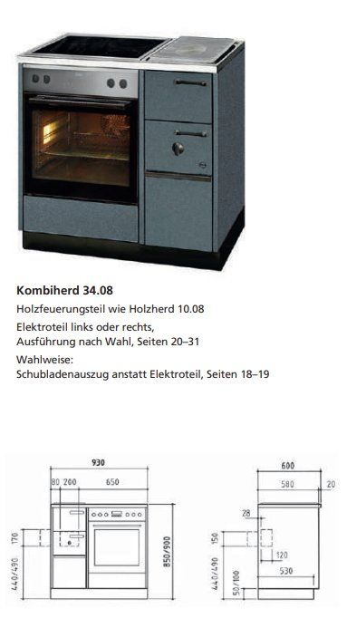 Kombiherd Schenk, Kochherd Therma mit Keramikkochfeld | Kaufen auf Ricardo