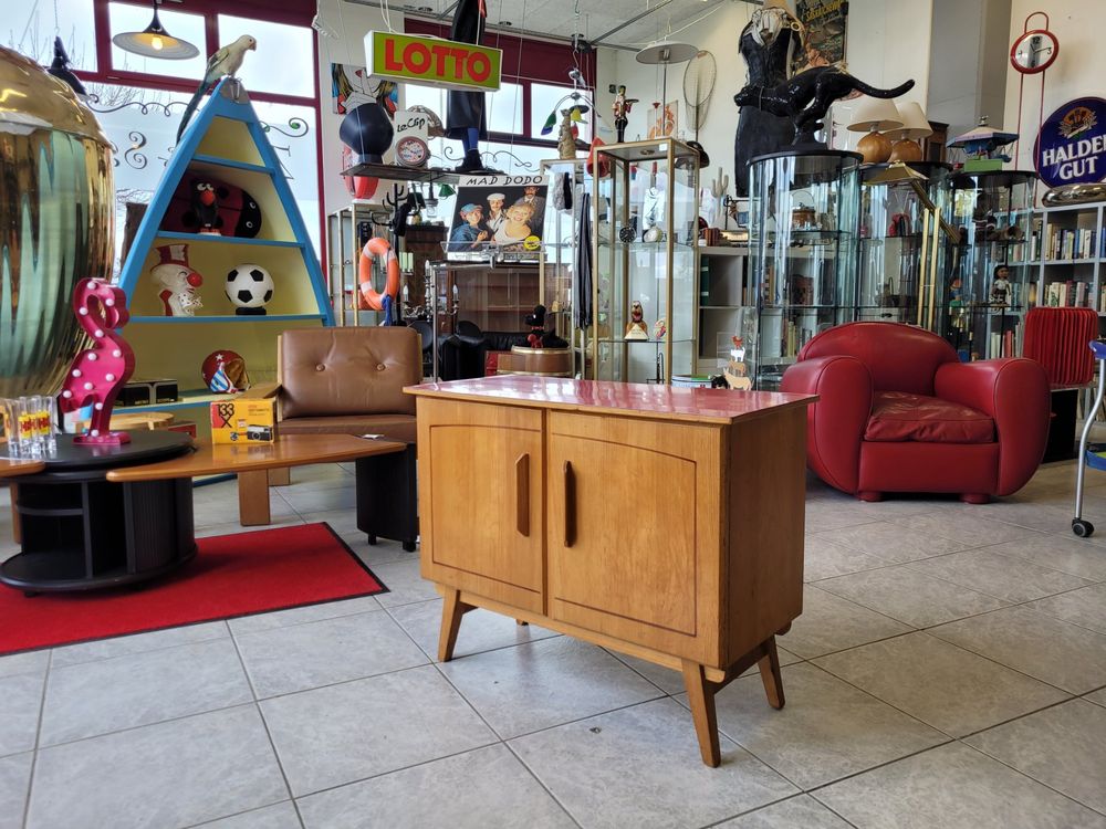 Mid Century Holzkommode Kelko Rot Kommode TV-Möbel 1950 J (Gebraucht ...