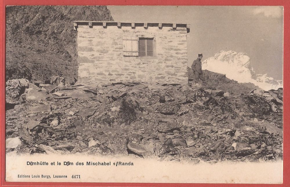Domhütte - SAC-Hütte bei Randa - ca. 1910 (Gebraucht) in Fislisbach für ...