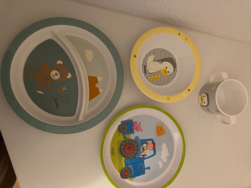 3 kinderteller & 1 tassli | Kaufen auf Ricardo