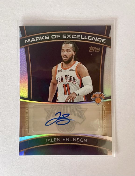 Jalen Brunson Autograph – Marks of Excellence – Topps – New (Neu ...