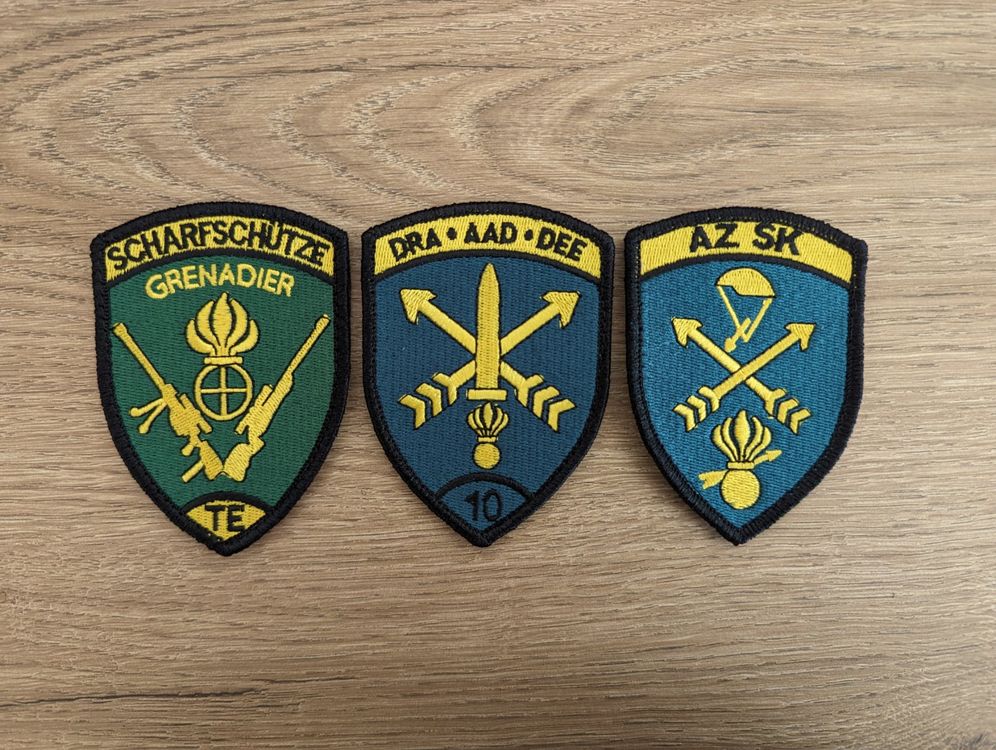 Badge Abzeichen Set (KSK) AAD 10/Grenadier/AZ SK mit Klett (Neu (gemäss ...