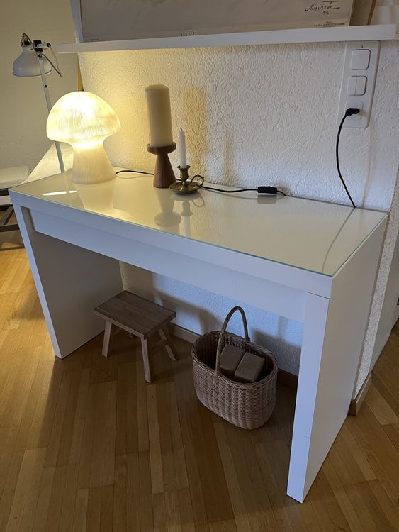 IKEA Malm Console Table with Glass Top (Gebraucht) in Mühleberg für CHF 35 – nur Abholung auf ...