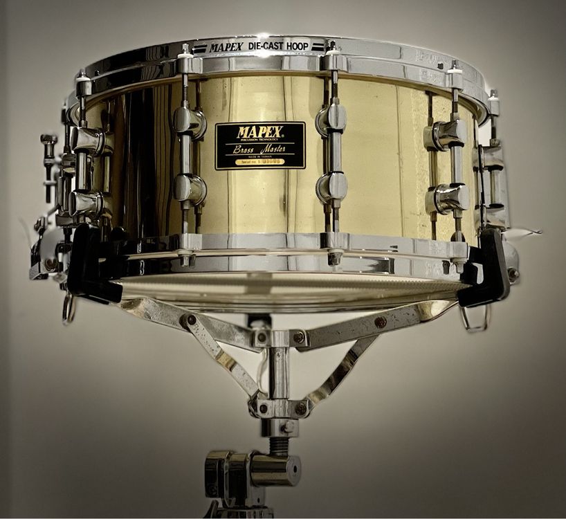 BRASS SNARE DRUM 14“x6.5“ MAPEX MIT DIE-CAST HOOP‘S | Kaufen auf Ricardo