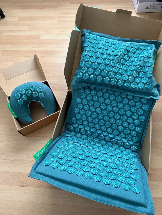 Pranamat ECO Set – Matte, Kissen & Nackenkissen, azur (Gebraucht) in ...
