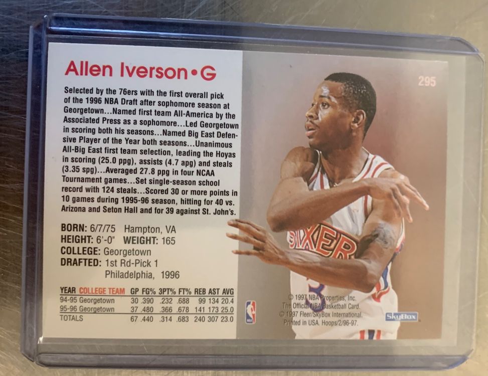 NBA Allen Iverson Hoops 96/97 Rookie Card | Kaufen auf Ricardo
