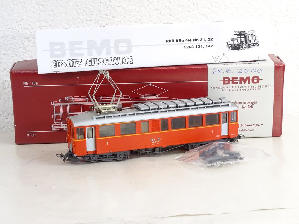Bemo 1268 131 Triebwagen Abe4/4, 31, Rot, RhB, H0m, OVP | Kaufen auf ...