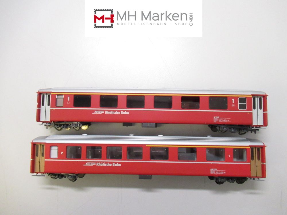 Bemo 3252 157+ 3251 121 Einheitswagen RhB DC GS H0m (Gebraucht) in ...