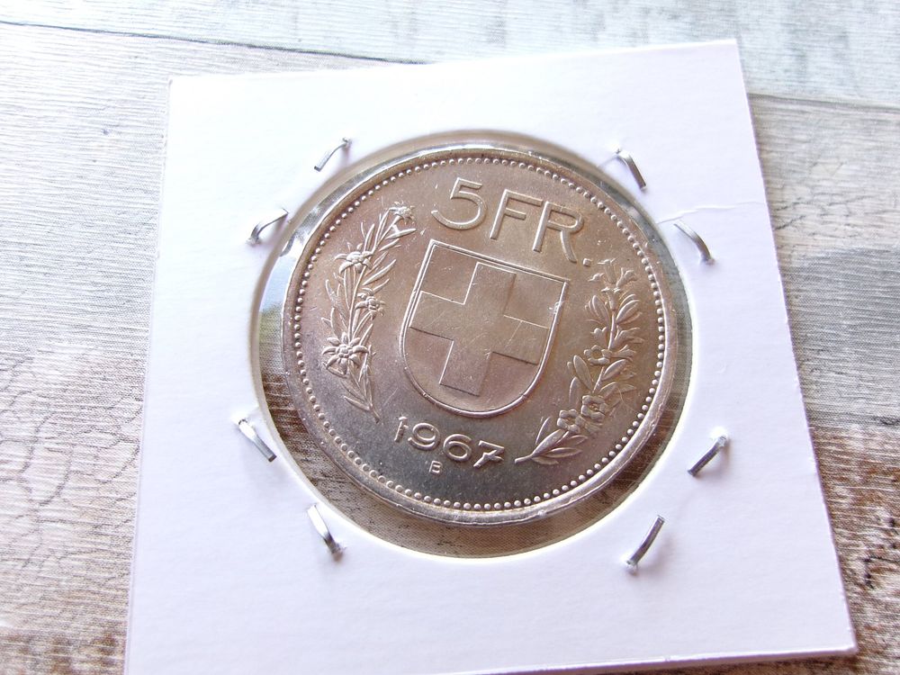 Schweiz 5 Franken 1967 Silber sehr guter zustand (Gebraucht) in Bad Zurzach für CHF 10 – mit ...