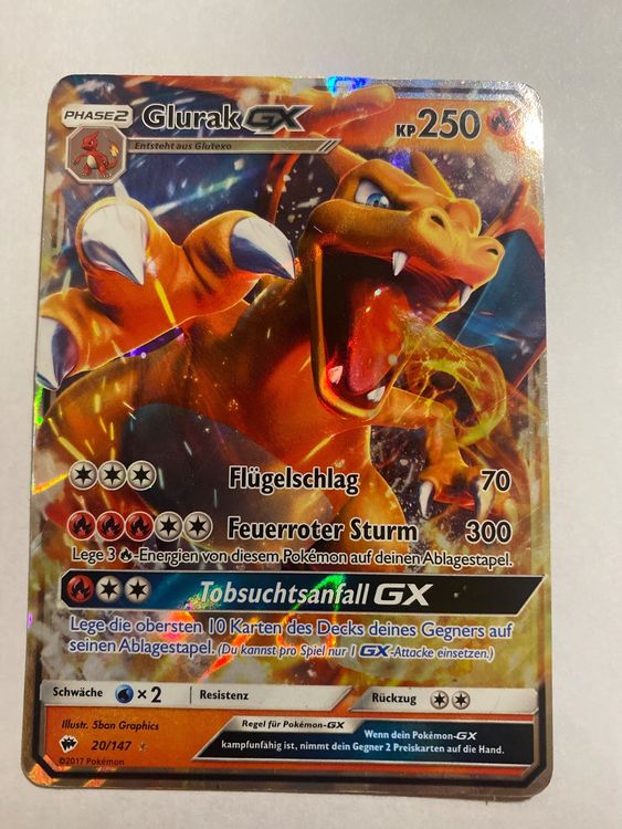 Pokemonkarte Glurak GX (Neu (gemäss Beschreibung)) in Neuhausen für CHF 15 – mit Lieferung auf ...