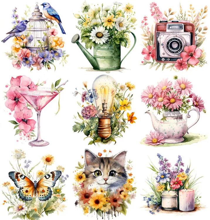 20 Vintage Deko Aufkleber - Schönen Sommergarten (Neu und originalverpackt) in St. Gallen für ...