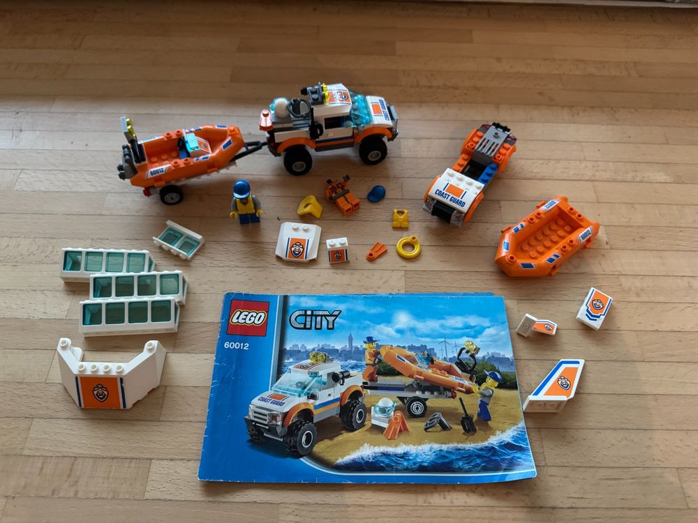 Lego 60012 Konvolut Küstenwache Coast Guard Schiff Auto (Gebraucht) in ...