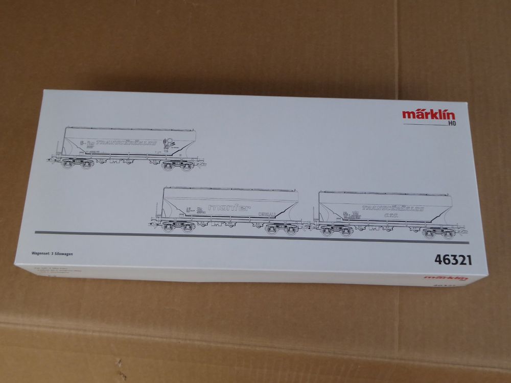 Set Getreidesilowagen , Märkin HO 46321 (Neu und originalverpackt) in ...