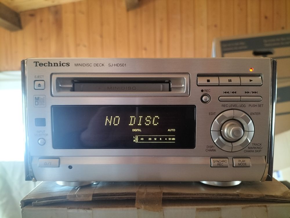 TECHNICS- SJ HD 501 MINIDISC + FERNBEDIENUNG **SELTEN** (Neu (gemäss ...