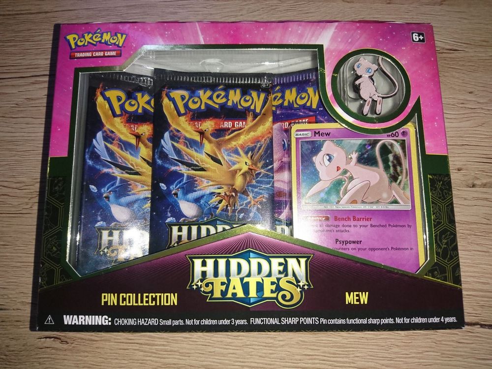 Pokemon Hidden Fates- Pin Collection Mew (Neu und originalverpackt) in ...