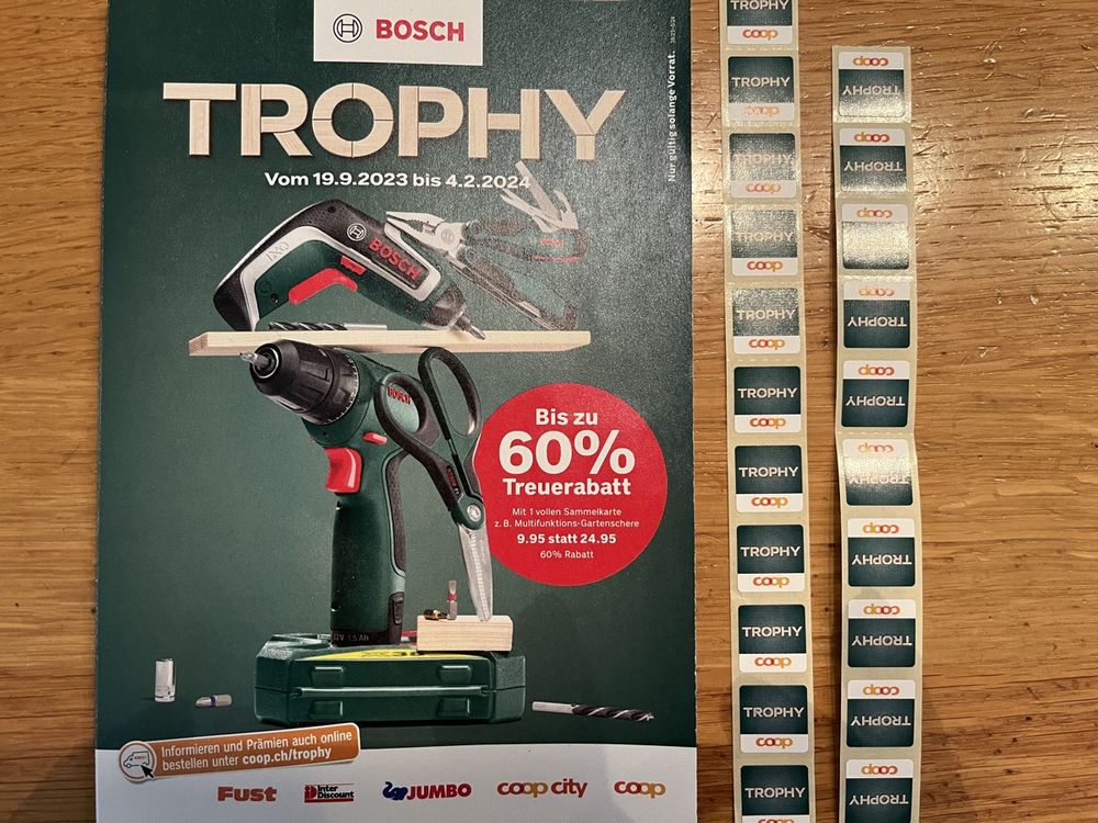 Bosch Trophy Coop Märkli - 1 volle Karte | Kaufen auf Ricardo