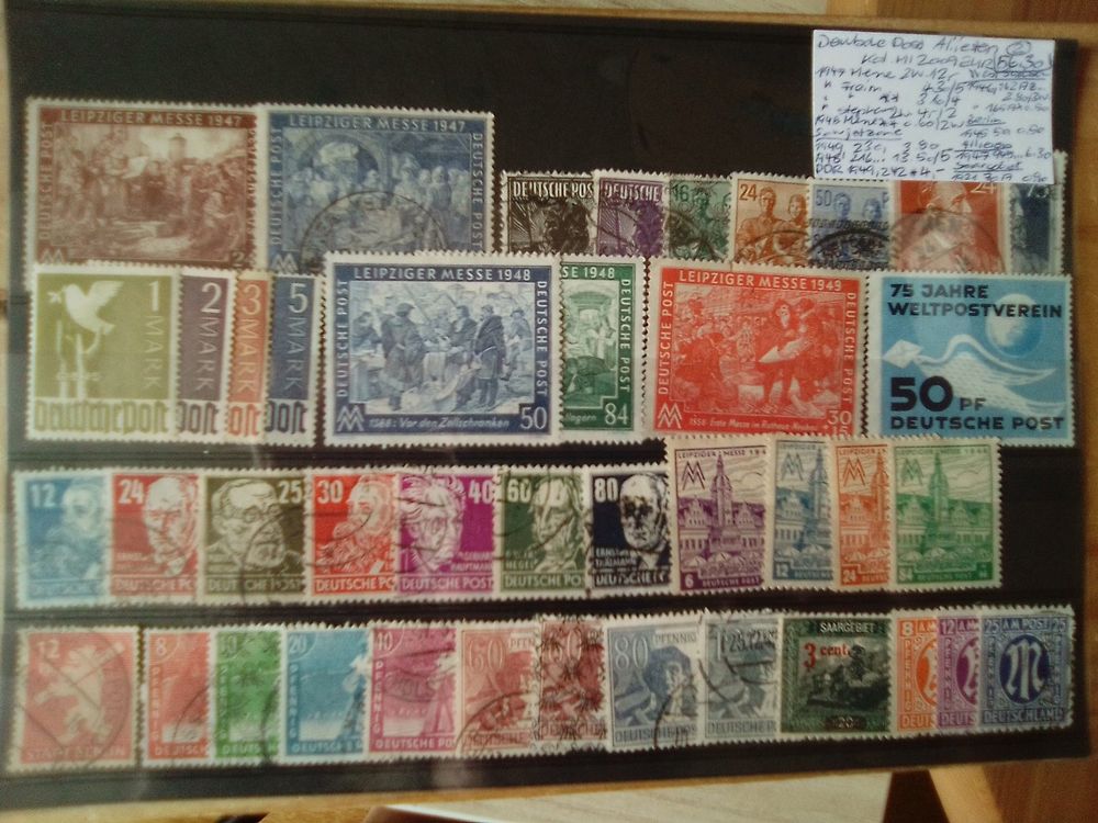 DL alt, 1945-49,41 Marken gest. u.**Deutsche Post, Allierten (Gebraucht ...