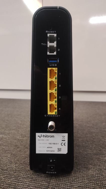 Hitron CHITA – Kabelmodem/Router, WLAN und Telefonanschluss (Gebraucht ...