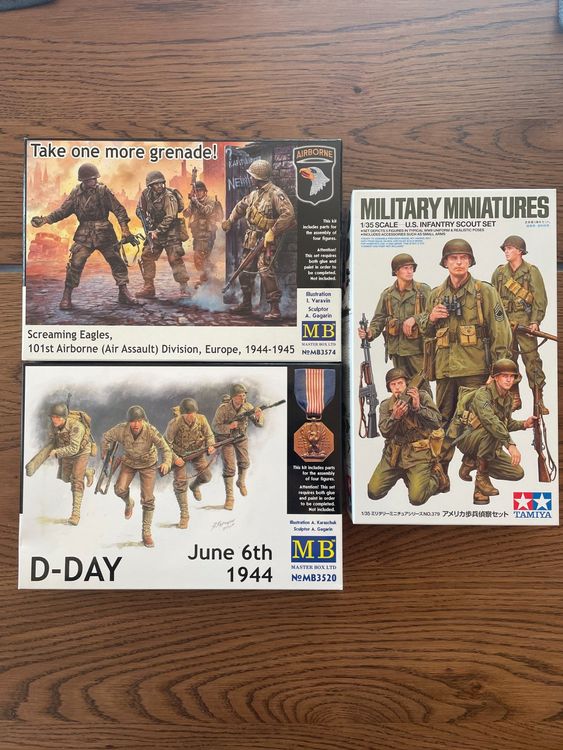 Tamiya und Master Box Figuren WWII 1:35 (Neu und originalverpackt) in ...