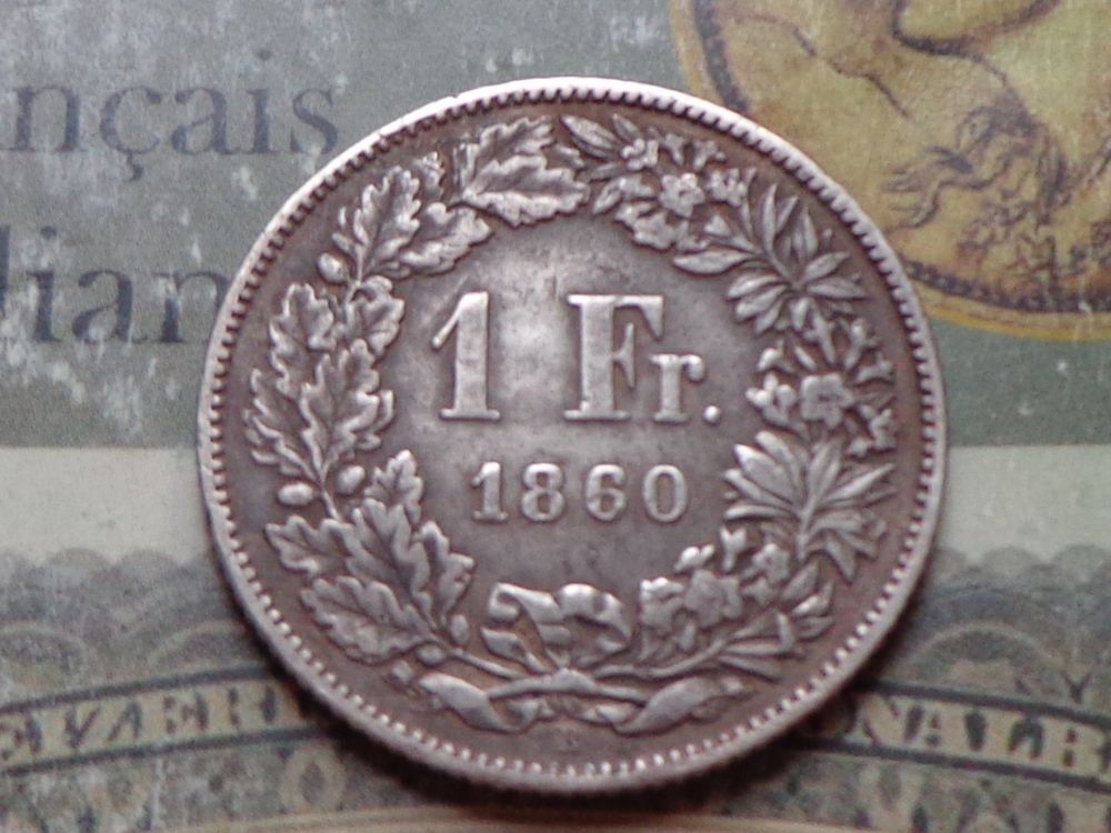 1 Fr. 1860 B Belle pièce - Très RARE ! | Kaufen auf Ricardo