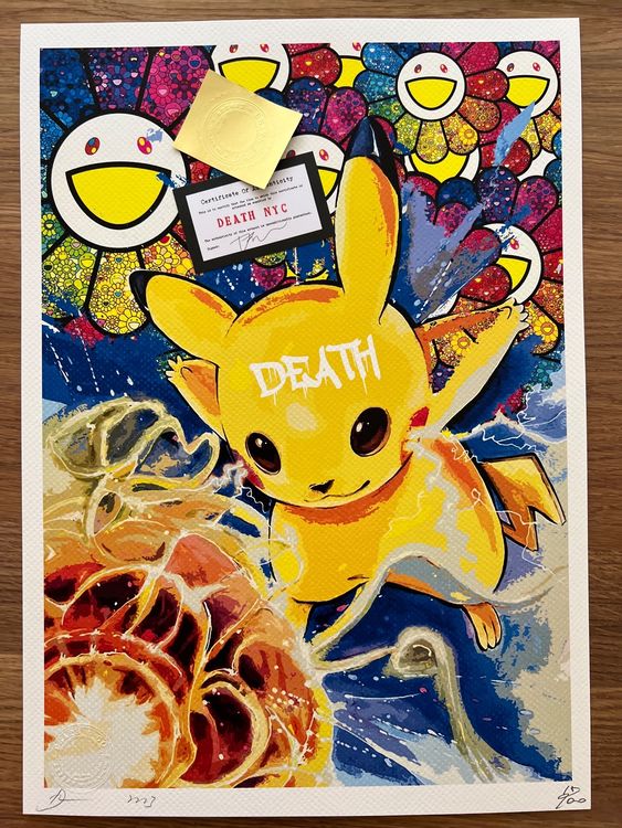 DEATH NYC « Murakami Pikachu » 15/100 (Neu (gemäss Beschreibung)) in ...