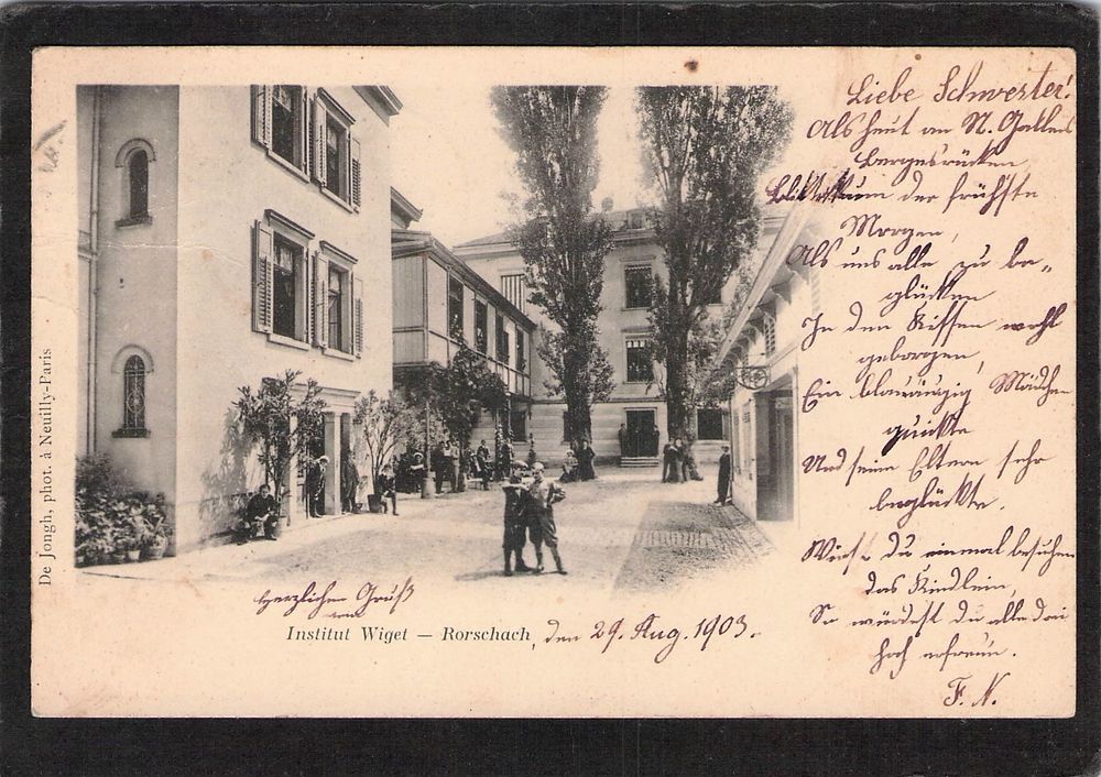 Rorschach SG , Institut Wiget , gel. 1903 (Gebraucht) in Reichenburg für CHF 19 – mit Lieferung ...