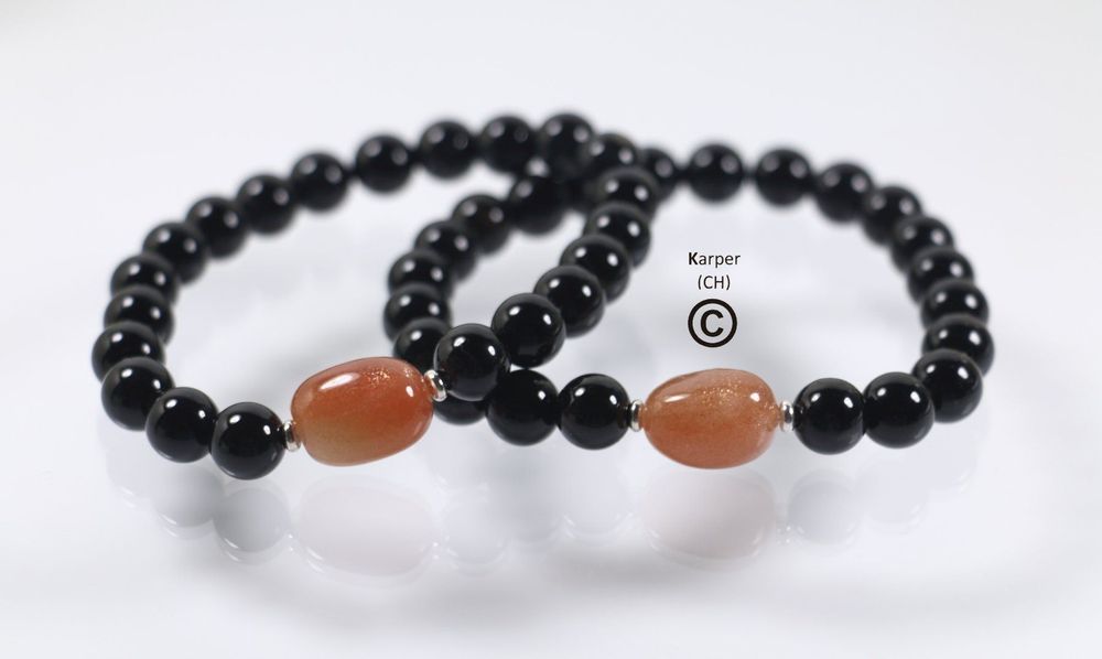 Achat, Sonnenstein / Agate, pierre de Soleil, 925, x 1 (Neu und ...