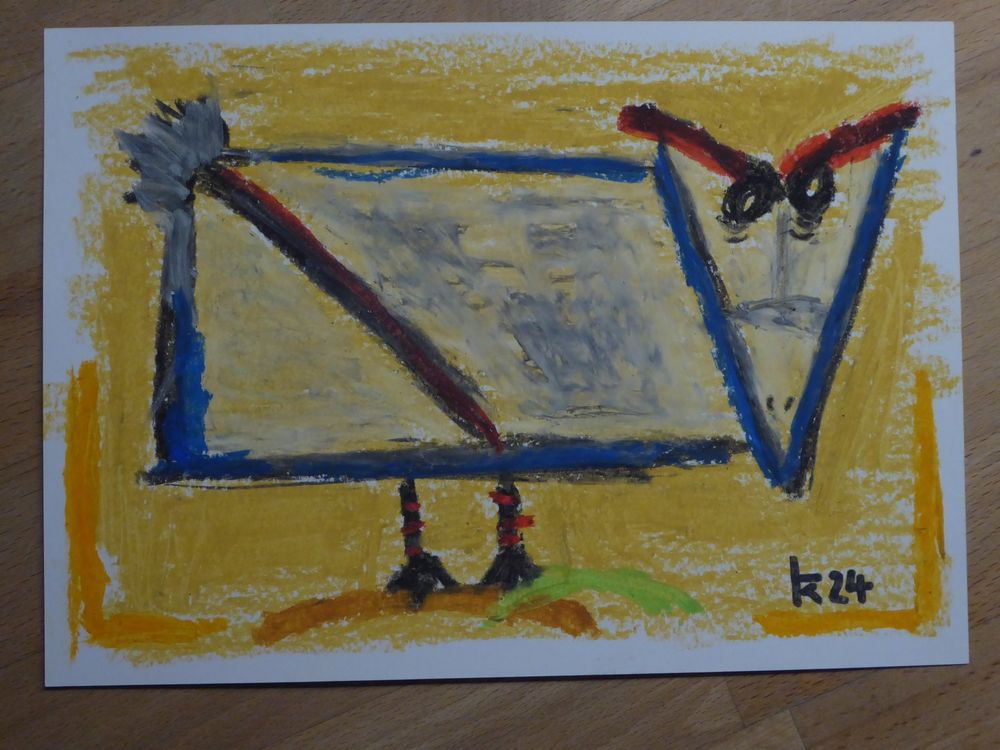 Kurt Lustenberger *53- Swiss Modern Art, Abstrakt, Signiert (Neu ...