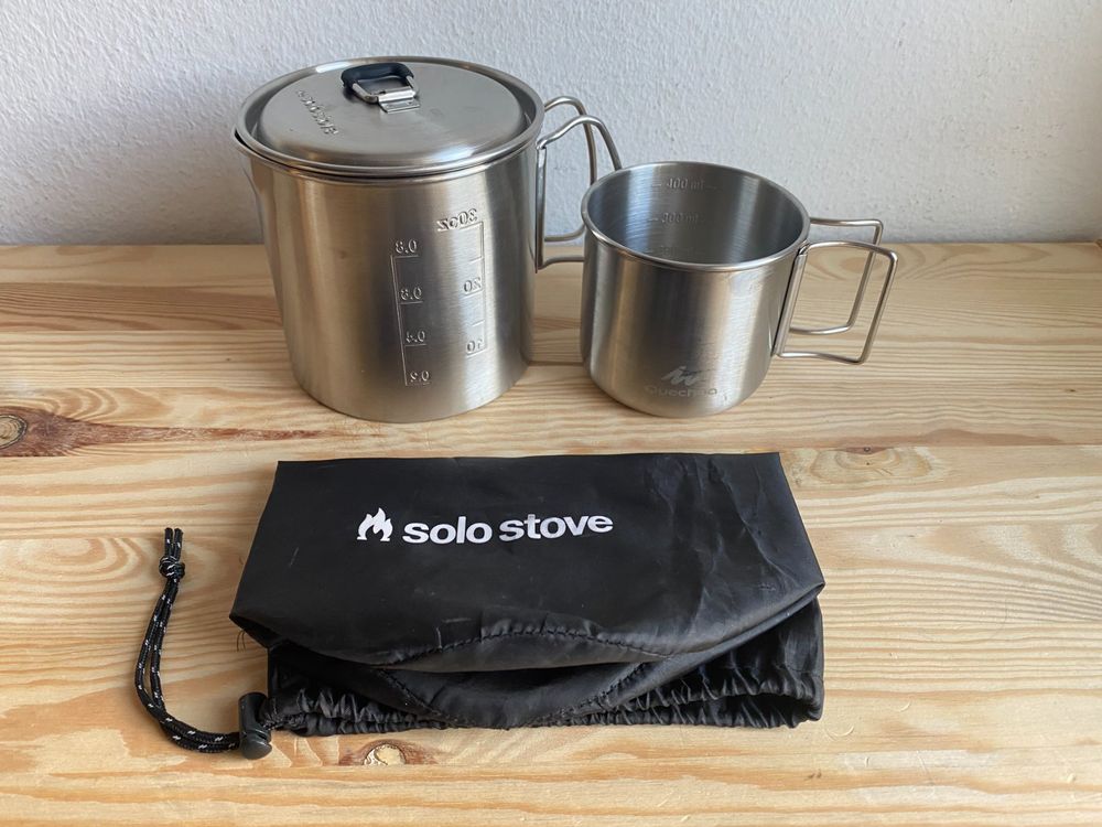 Solo Stove Pot 900 + Quechua Edelstahl Tasse (Gebraucht) in Luzern für ...