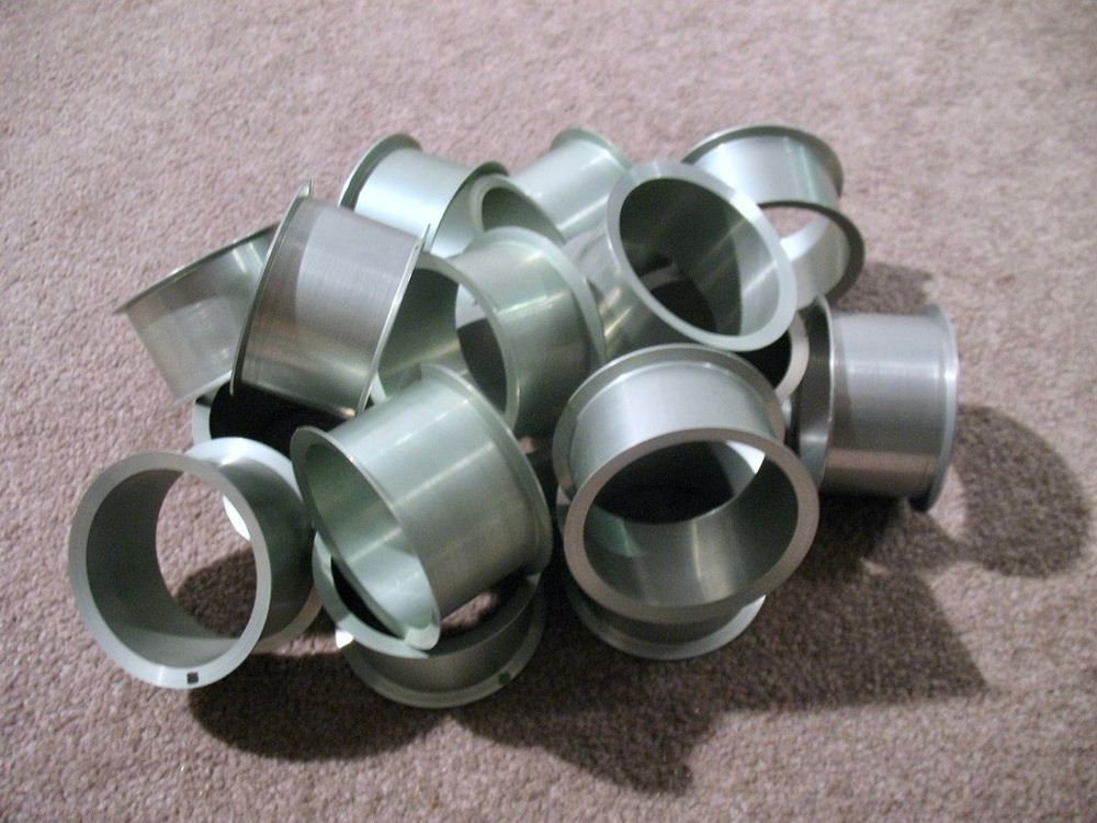 16x Aluminium Ring Spule Metall Trommel Metallic silbergrau (Neu ...