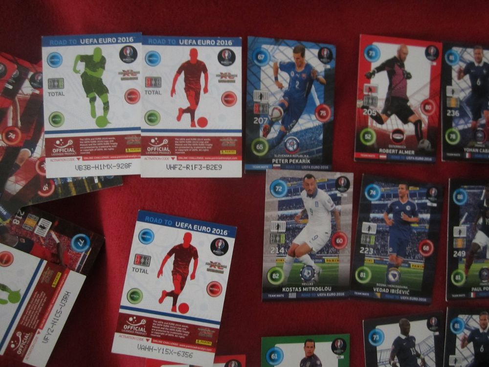 LOT PANINI ROAD TO UEFA EURO 2016(ADRENALYN XL CARDS) (Gebraucht) in ...