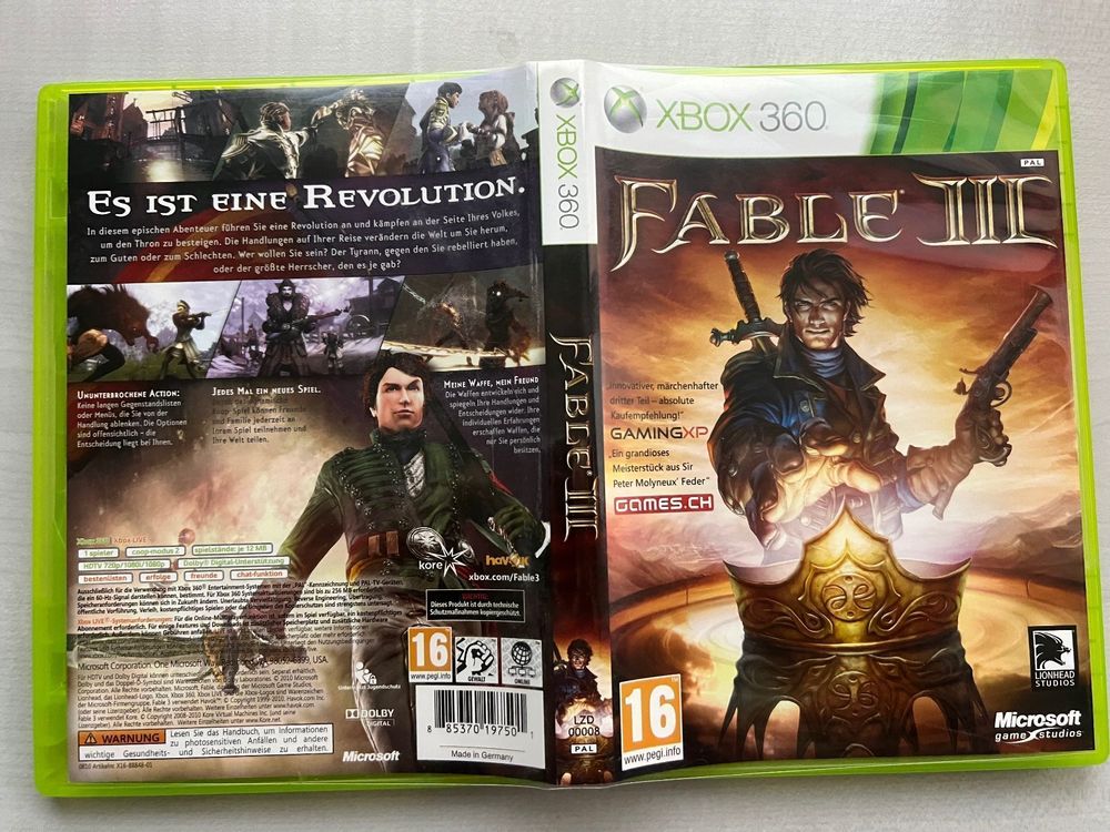 Fable III – XBOX 360 - Spiel | Kaufen auf Ricardo