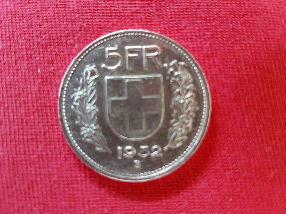 5 Franken 1952 - sehr gesuchte rare Münze ab nur 1 Franken ! | Kaufen auf Ricardo