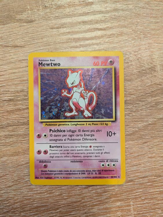 MEWTWO, BASE SET, 010/102, 1998, HOLO, ITA, LIGHTLY PLAYED | Kaufen auf ...