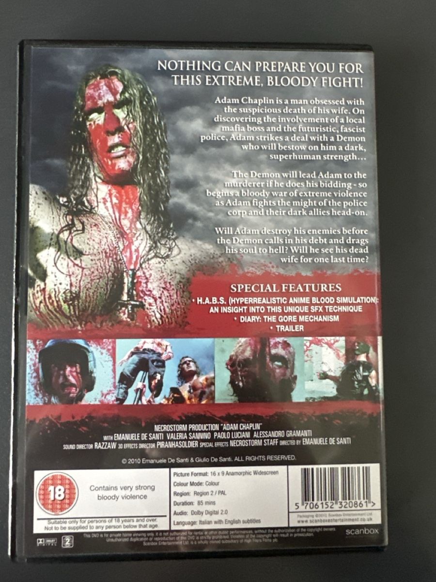 Adam Chaplin DVD - Horrorfilm Kult-Klassiker - Top Zustand (Gebraucht ...