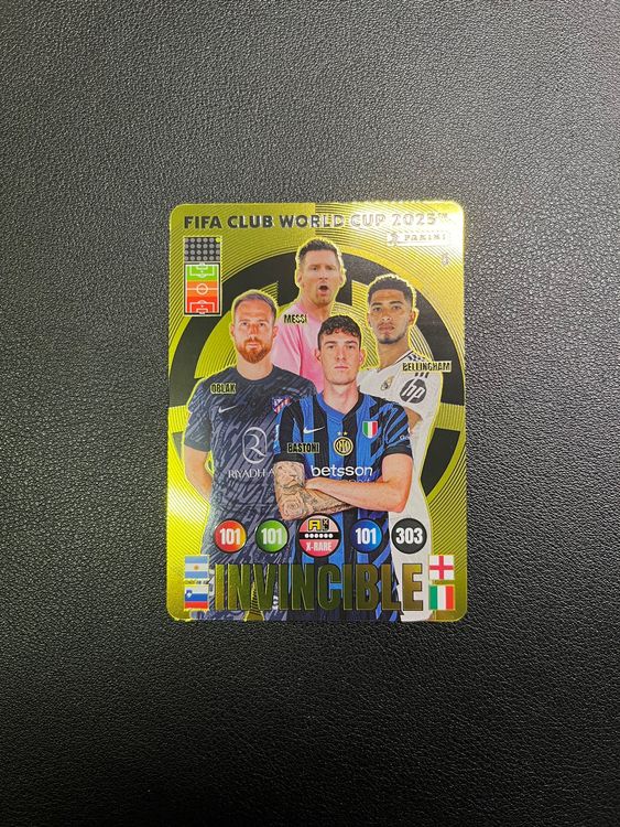 Panini Club World Cup 2025 Invincible Card 5 (Neu (gemäss Beschreibung ...