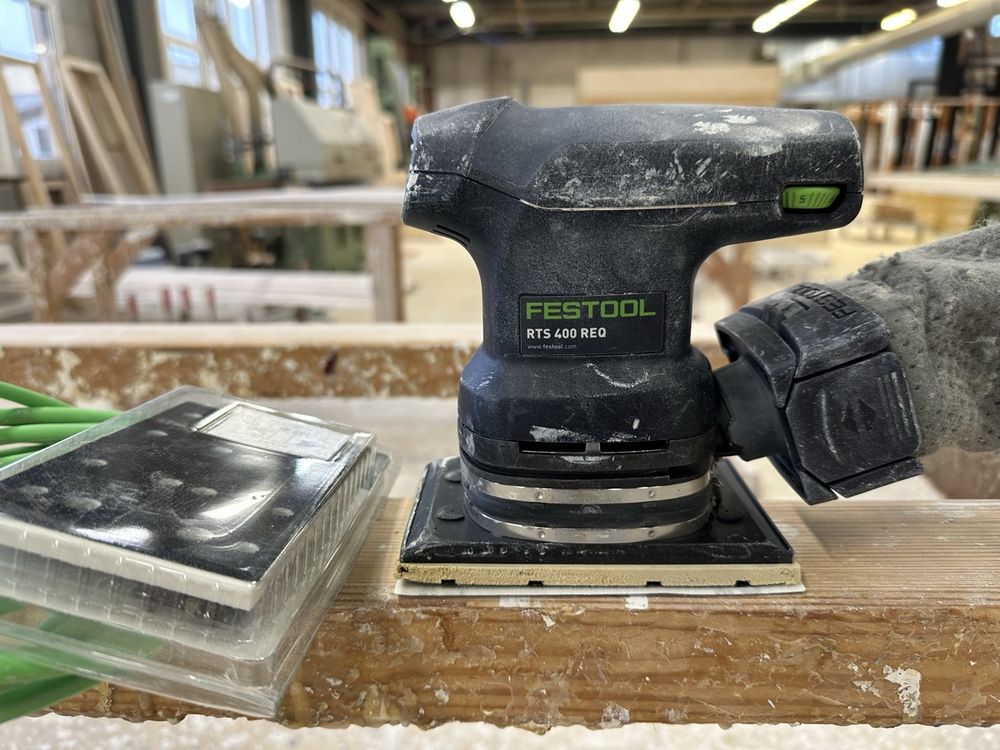 Festool RTS 400 REQ-Plus Schleifer mit Zubehör im Koffer (Gebraucht) in ...
