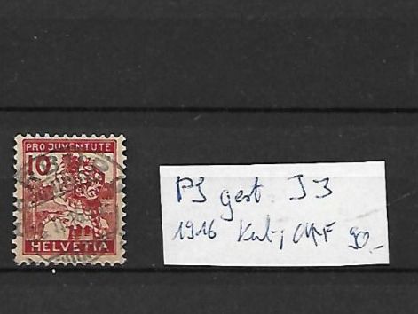 PJ J3 1916 gest. Kat: CHF 90.- | Kaufen auf Ricardo