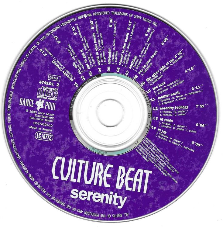 CULTURE BEAT - SERENITY (D'occasion) à Bex pour CHF 2 – avec livraison ...