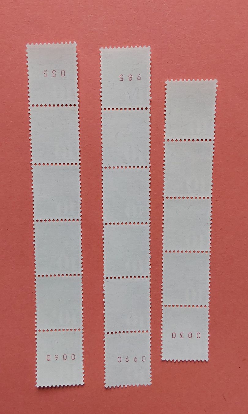 Lot Rollenmarken mit Nummern, Blocks & Streifen, **& Stempel (Neu ...