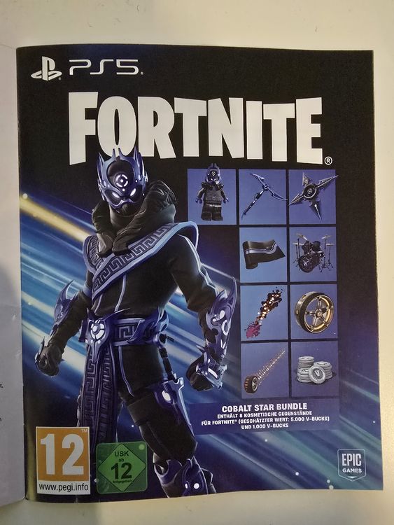 Fortnite Cobalt Star Bundle PS5 Code (Neu und originalverpackt) in ...
