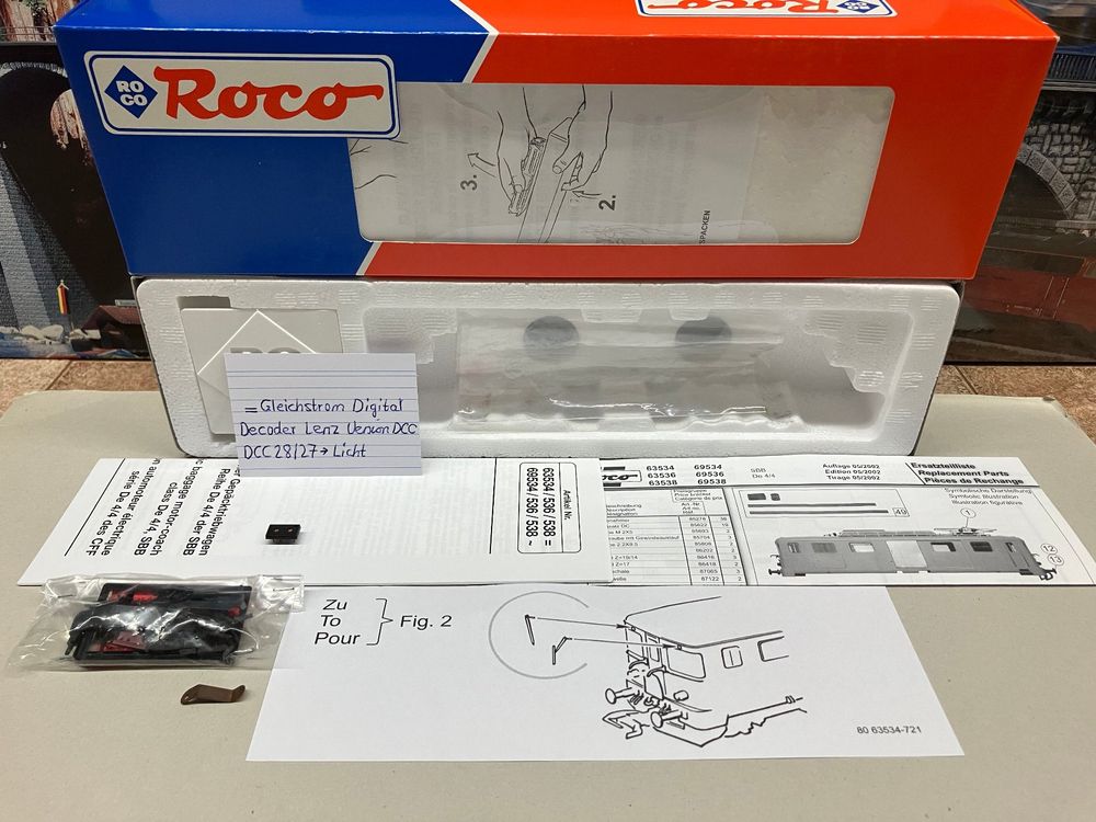 Roco 63534 Gepäcktriebwagen De 4/4 1665 der SBB, H0 GS Dig. | Kaufen ...