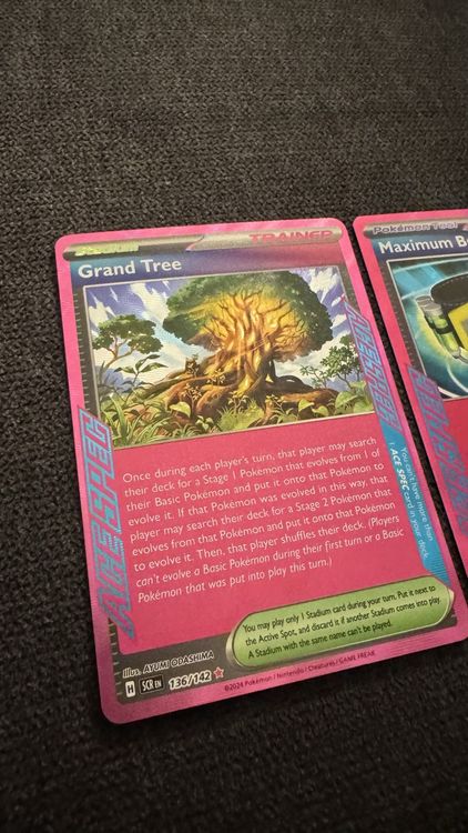 Pokemon Karten: Grand Tree + Maximum Belt - Neuwertig! (Neu (gemäss ...