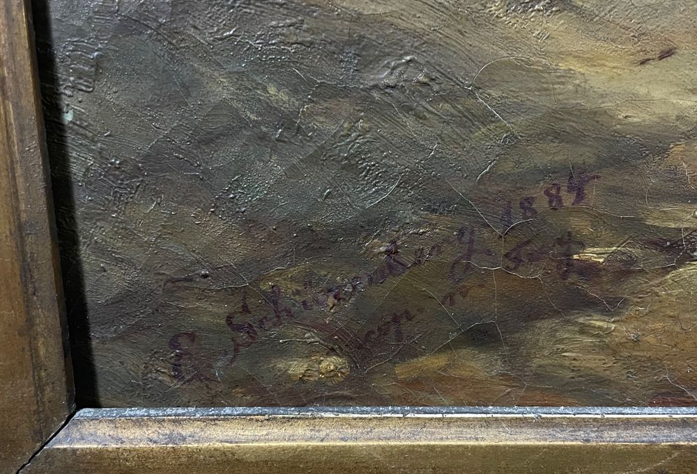 Antike grosse Italienische Gemälde mit Personen unles Sign. (Gebraucht) in Root für CHF 235 ...