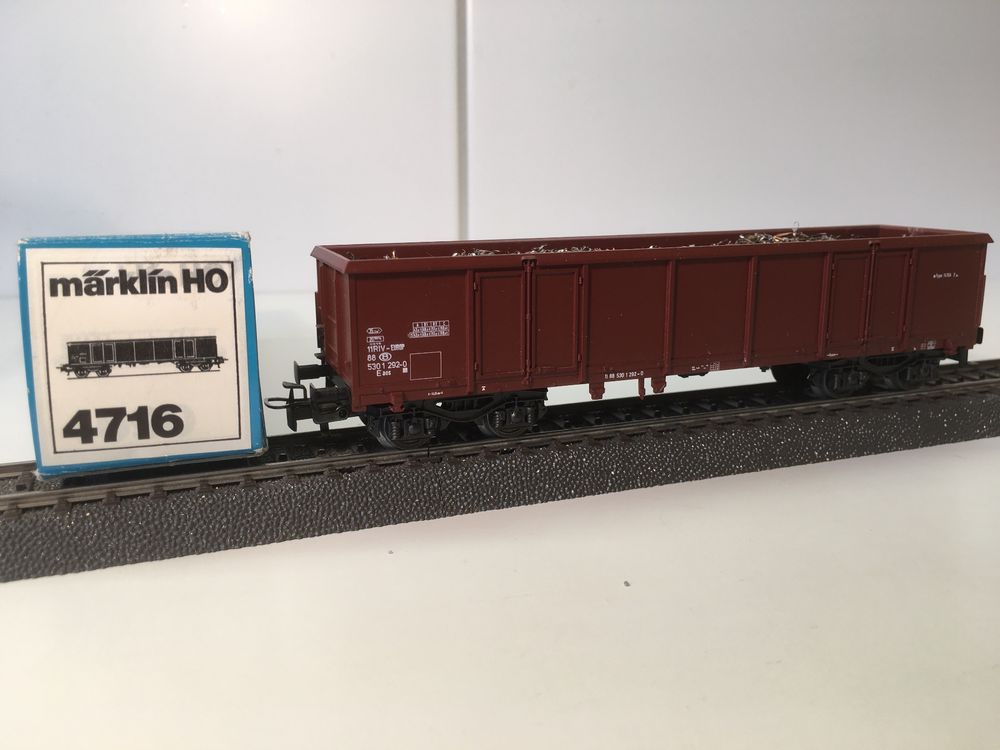 Märklin HO 4716 Hochbordwagen Eaos SNCB / AC / mit Ladegut (Neu (gemäss ...