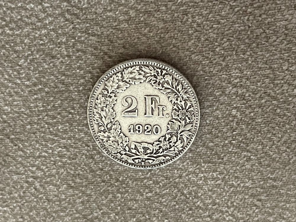 2 Franken 1920 Silbermünze | Kaufen auf Ricardo
