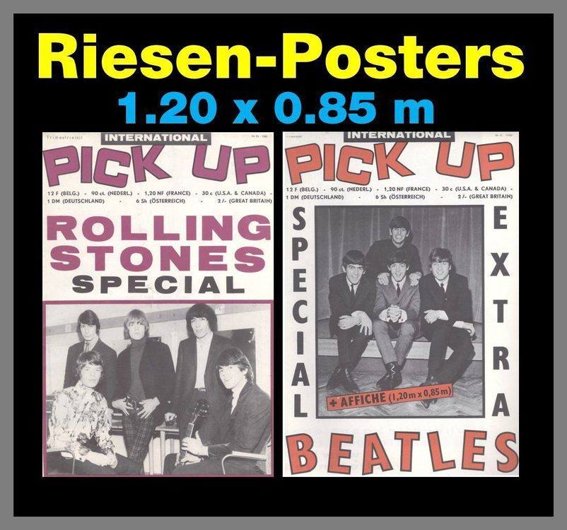 Riesen-Posters ROLLING STONES + BEATLES - 100% KULT! (Neu (gemäss ...