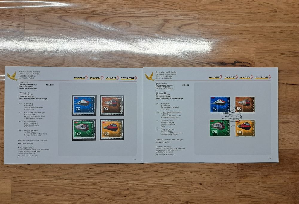 Briefmarken 100 Jahre SBB 2002 (Neu (gemäss Beschreibung)) in Chur für CHF 1 – mit Lieferung auf ...