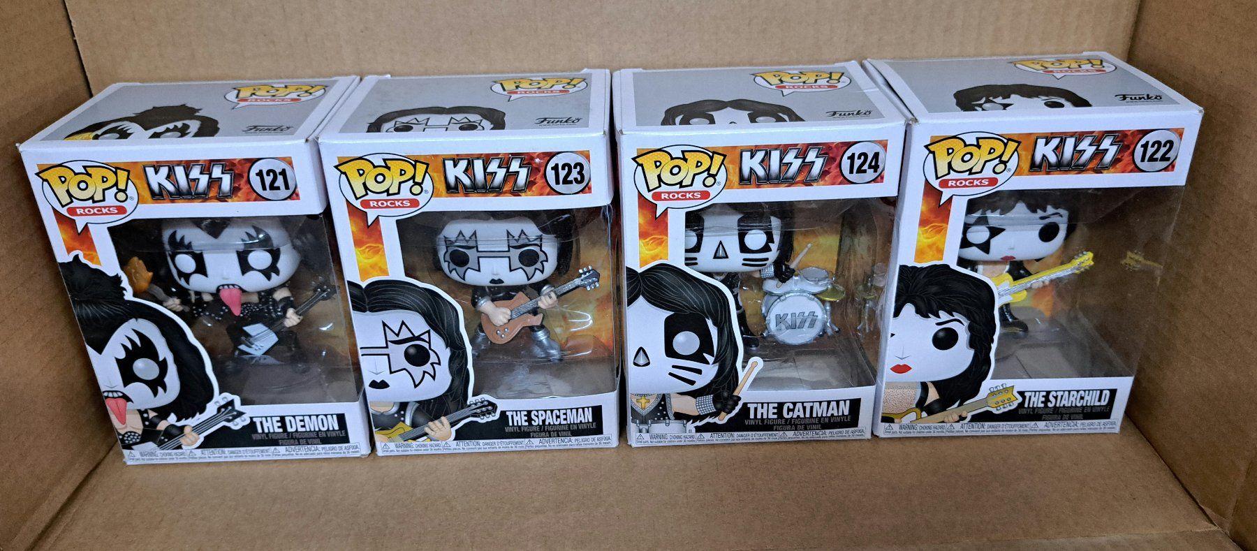 KISS Funko Pop! Rocks - Komplettes Set - Selten!🔥🎸🤘 (Neu und ...